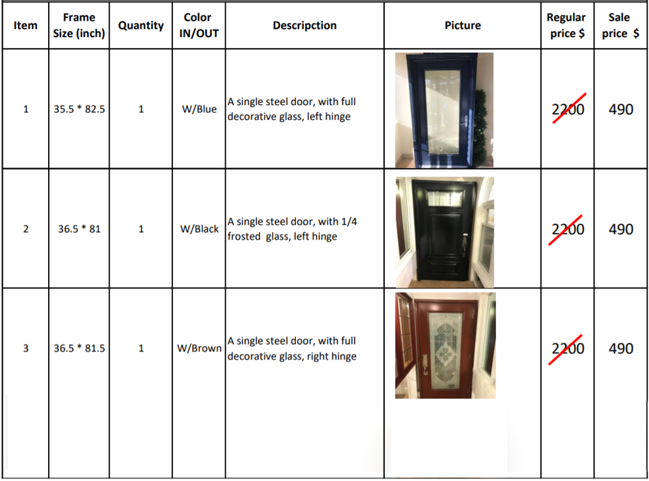 Special Offers - Window Door Specialist